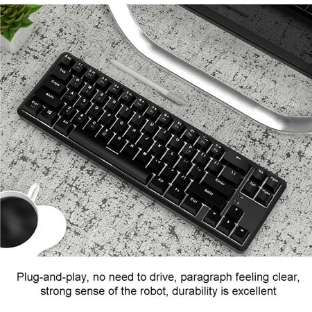 K680T Computer Keyboard Dual Modes Typing Mechanical Keyboard 68-Key ...