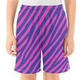 BZSMCE Adjustable Drawstring Casual Shorts With Fluorescent Pink Zebra ...