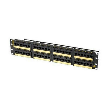 ICC ICMPP4860V CAT6 Patch Panel, 48-Port, 2U RMS, 6-Pack - Walmart.com