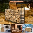 Outdoor Indoor Firewood Rack Holder, iMounTEK 4ft Heavy Duty Fire Logs ...
