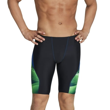 Speedo Men's Swimsuit Jammer Prolt Printed Team Colors, Lane Blue/Green ...