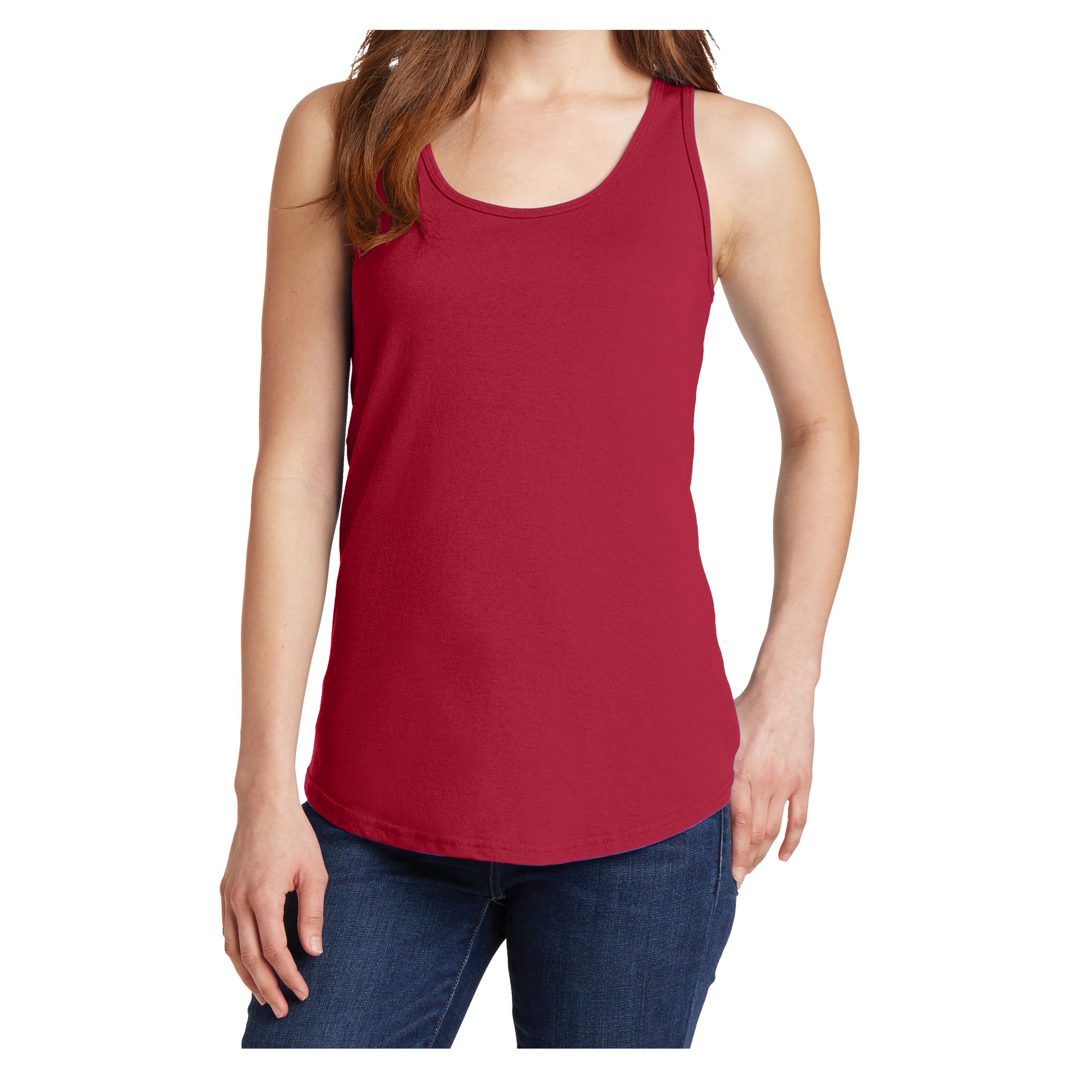 Ladies Core Cotton Tank Top Red X-Small - Walmart.com