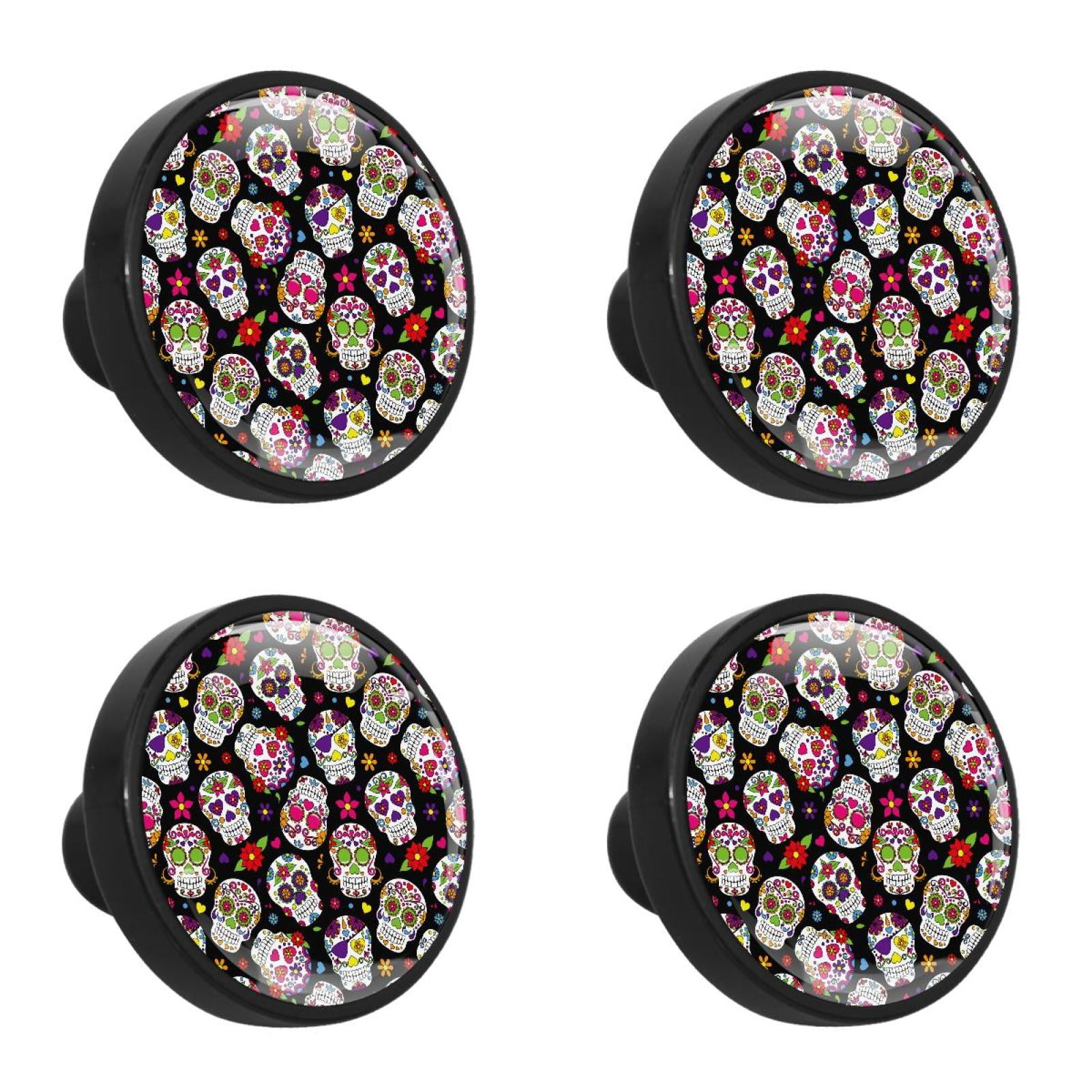 4 Pcs Skull Knobs for Kitchen Cabinet Cupboard Dresser Bookcase Drawer ...