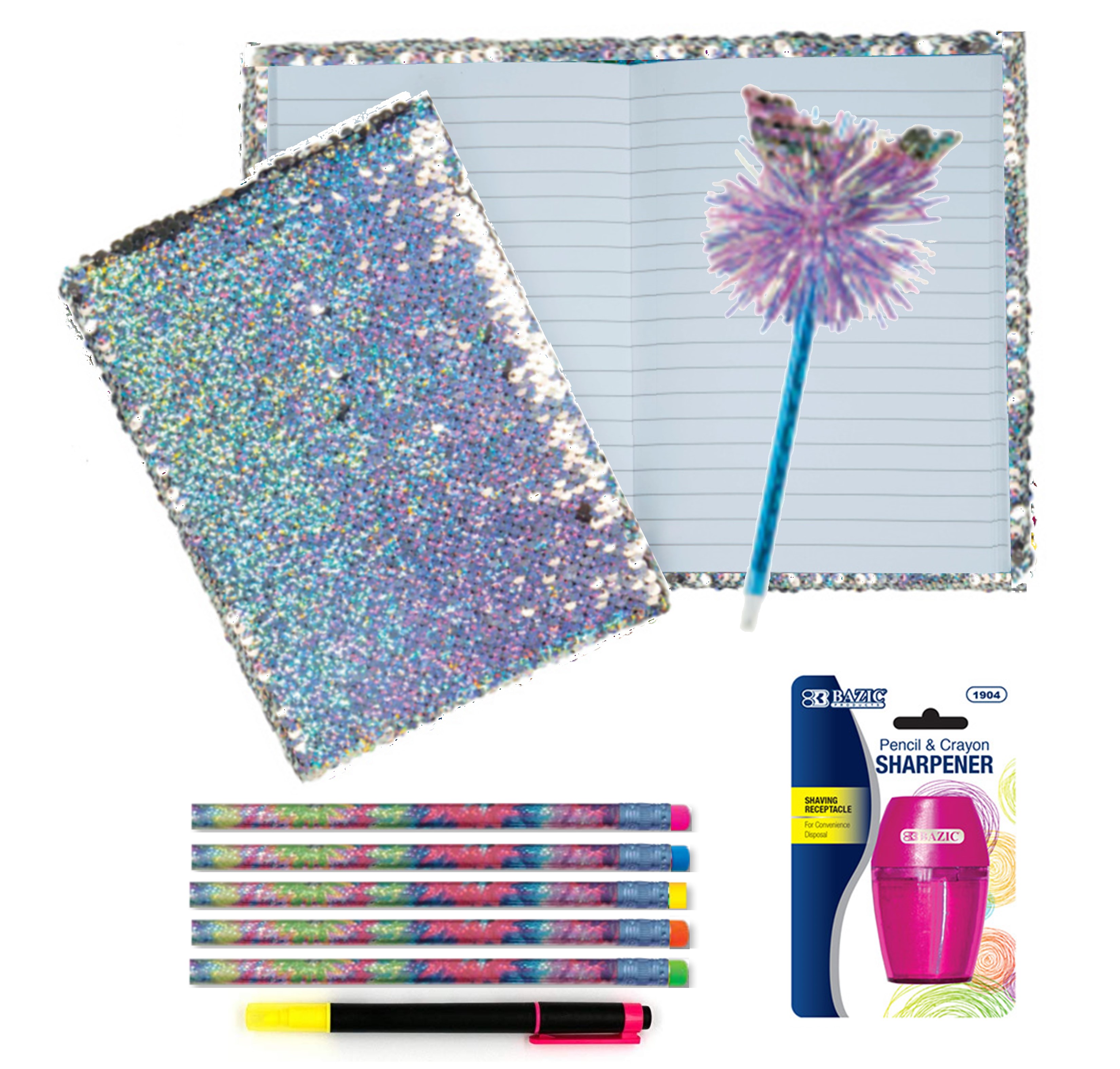 Reversible Silver Mermaid Sequin Diary - Teen & Tween Girls Journal ...