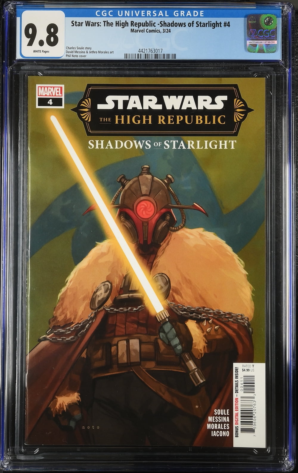 Star Wars: The High Republic -Shadows of Starlight #4 - CGC 9.8 Comic ...