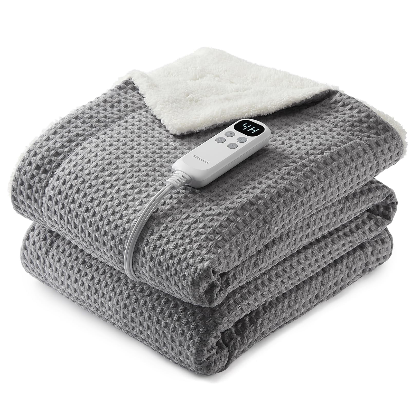 Click here for Kojooin Waffle Heated Throw Blanket - Fast Heating... prices