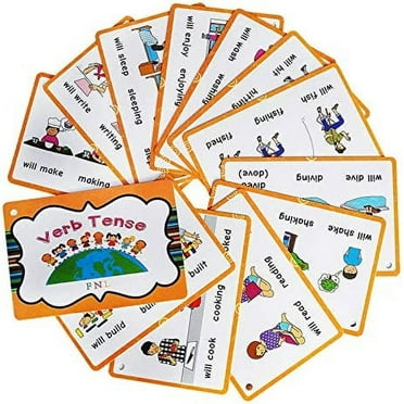 CreateFun Verbs Flash Cards | 50 Actions and Motions | With 5 Learning ...