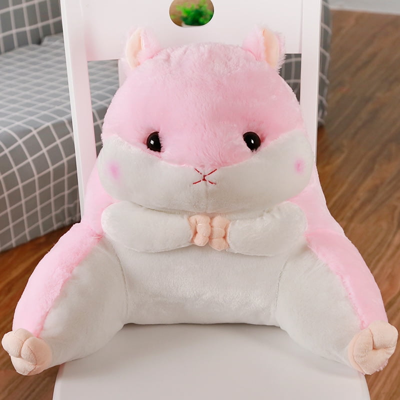 Hamster Shaped Plush Lumbar Pillows Chair Back Cushion Waist Rest ...