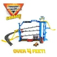 Monster Jam Massive Garage Playset with Truck Race Tracks, Jump ...