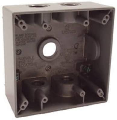 Bell Outdoor 5337-5 Two Gang Weatherproof Box - Walmart.com