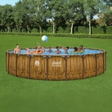 "Coleman Set: Power Steel 22' x 52"" Round Metal Frame Above Ground ...