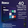 Roku 40R3D5KIT1 40 inch Select Series 1080p Full HD Smart TV 2025 Model ...