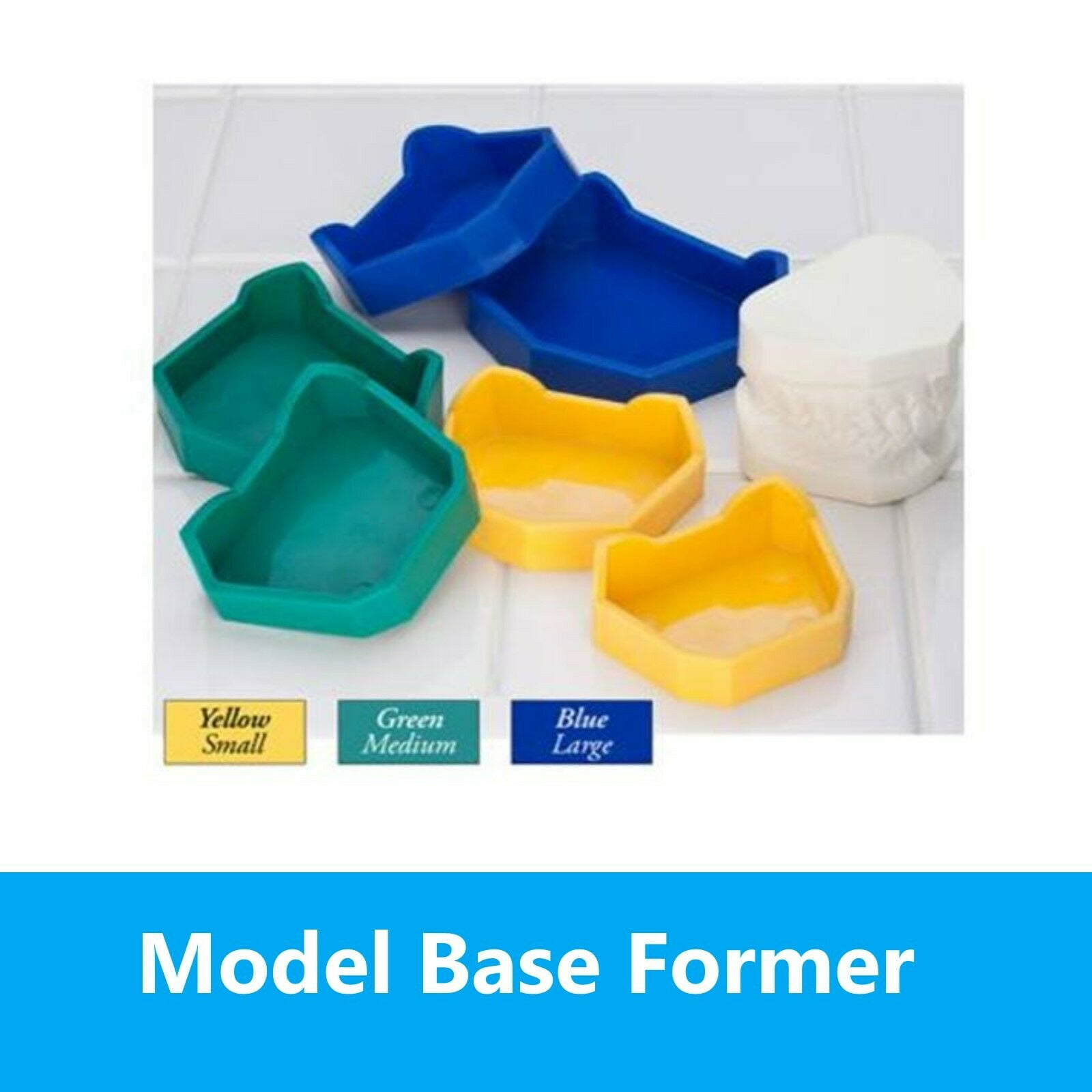 6 Pcs Dental Lab Plaster Model Former Kit Large Blue - Walmart.com