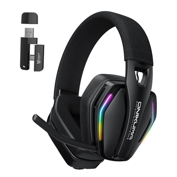 Wireless Gaming Headset with Mic for Ps5 Ps4 PC, Zero Interference, 100 ...