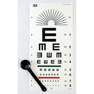 Traditional Snellen Eye Chart with Red Green Bar Visual Acuity Test 6m ...