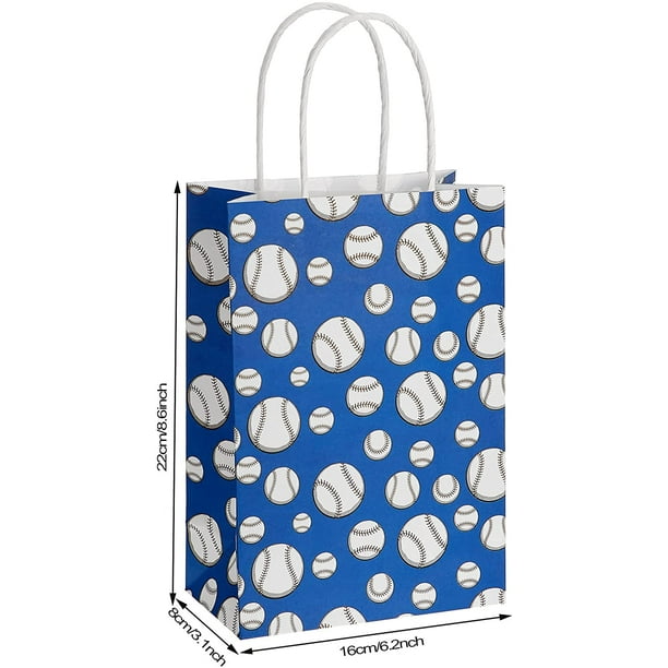 18 Pieces Baseball Party Bags Baseball Party Favor Bags with Handles ...