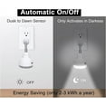 Motion-Activated Bright LED Night Light For AC Outlet Plug-In No Wiring ...