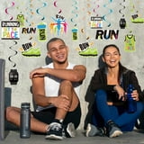 Runner Marathon Hanging Swirls, Running Celling Decoration, Marathon ...