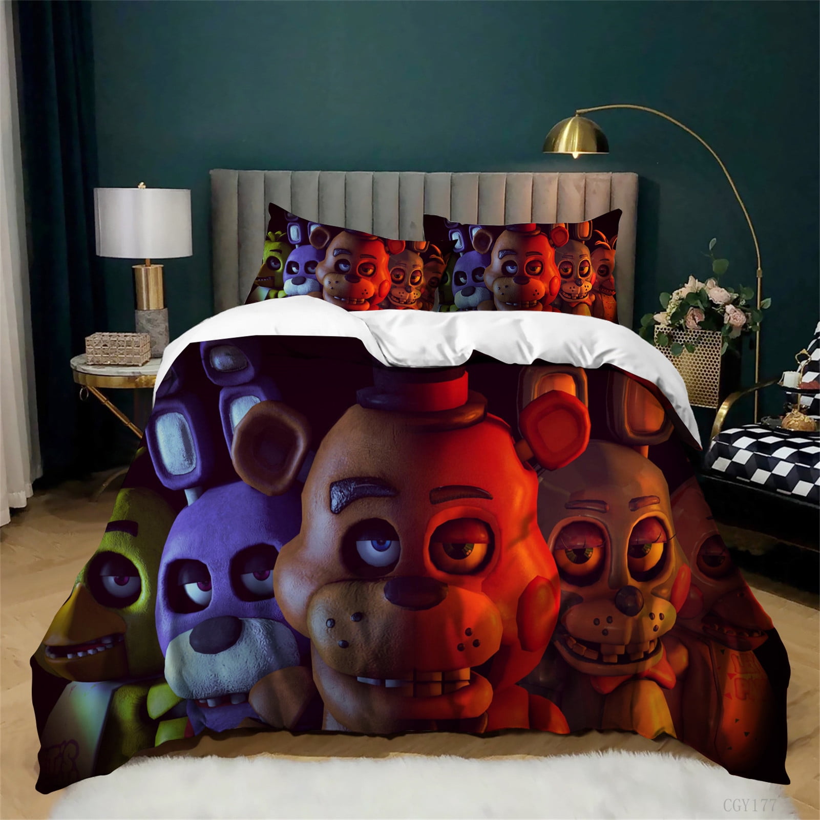 Click here for Rilin Five Nights At Freddys Bedding Set 3pcs Ligh... prices
