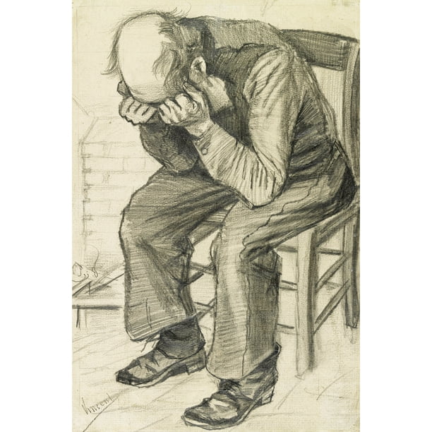 24x36 gallery poster, Worn Out, 1882 by Vincent van Gogh - Walmart.com