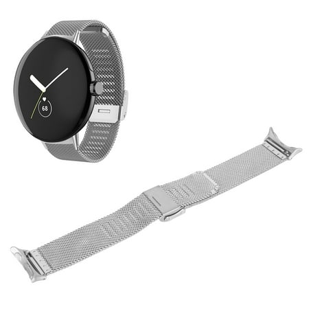 Mesh Bands, Stainless Steel Mesh Band Metal Adjustable Stainless Watch ...