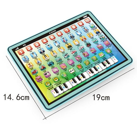 Multifunctional Children Bilingual Touch Tablet Pad Early Learning ...