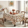Thanksgiving Country Pumpkin Farm Rectangle Vinyl Tablecloth with ...