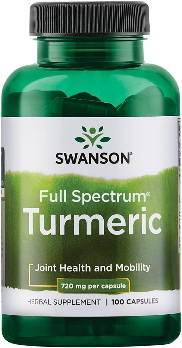 Swanson | Turmeric 720 mg, 100 Caps | Cúrcuma 720 mg, 100 Cápsulas ...