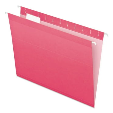 Pendaflex Colored Reinforced Hanging Folders, 1/5 Tab, Letter Size ...