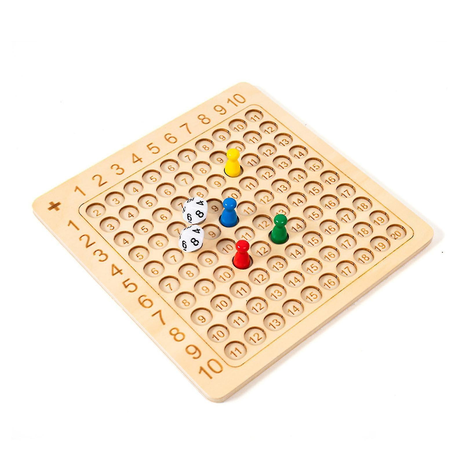 Juego de mesa de multiplicación, juego de mesa de conteo matemático con ...