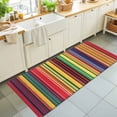 2x6ft Area Rug,Vintage Mexico Colorful Stripe Washable Large Rugs Soft ...