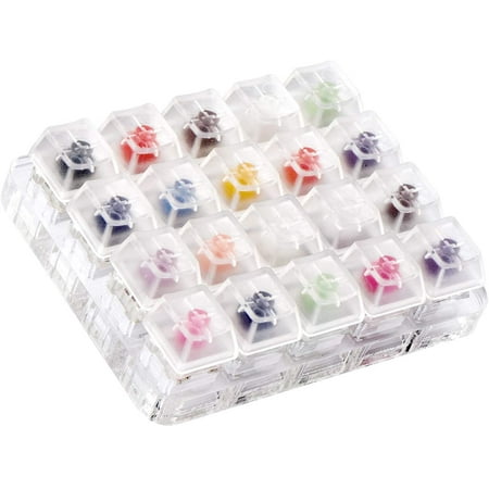 20 Key Caps Translucent Keycaps Testing Tool Kailh Box Switches ...
