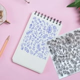 Vintage Plants Flowers Clear Stamp, Sovob Flowers Clear Silicon Stamp ...