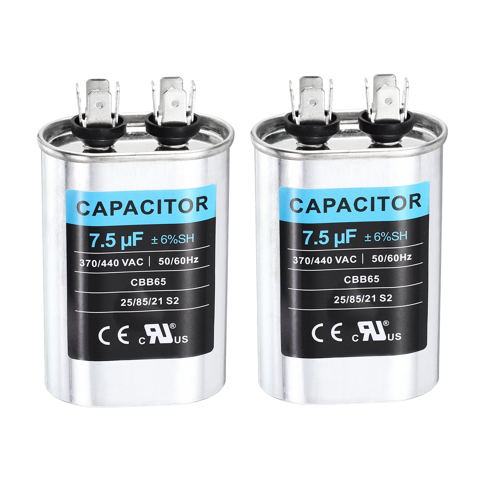 Click here for Uxcell 2pcs 7.5mfd Cbb65 Run Start Capacitor 7.5uf... prices
