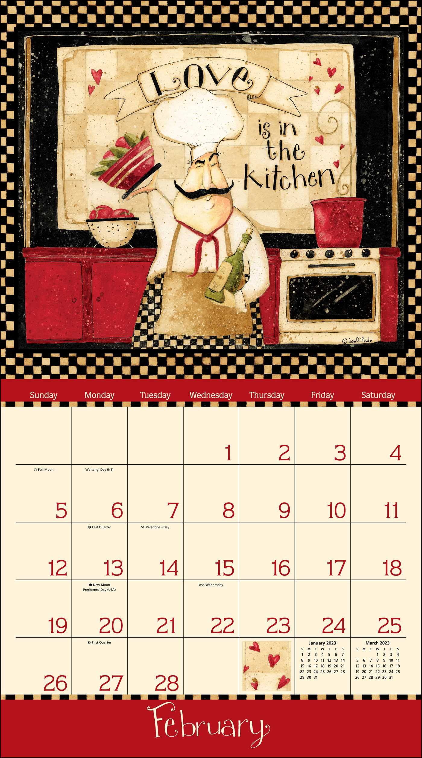 Buy Home Is in the Kitchen 2023 Deluxe Wall Calendar (Calendar) Online ...