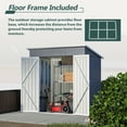 Seizeen Outdoor Waterproof Storage Shed, Resin with Plastic Floor ...