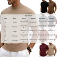 Daiosportswear Mens Mock Turtleneck Sweater Short Sleeve Slim Fit ...