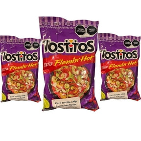 Tostitos Flaming Hot Tortilla Chips, Mexican Snack, 6 Pack, 2.46 oz Per ...
