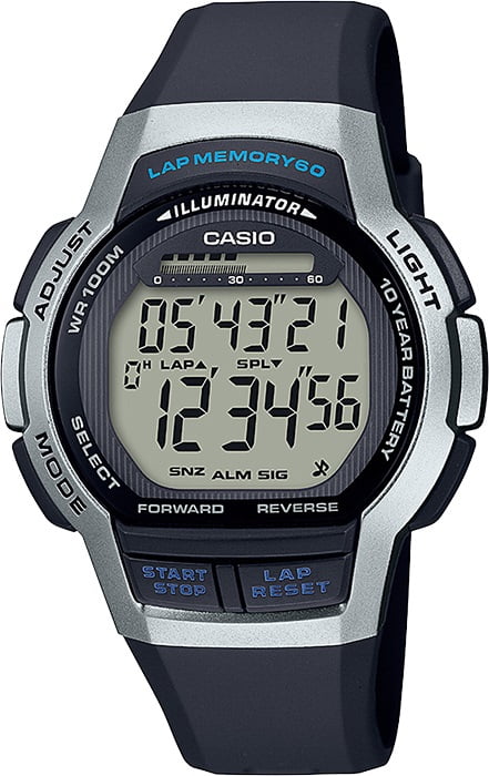 Casio Men's 60-Lap Runner's Watch - WS1000H-1A2V - Walmart.com