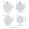 ANXPTIME Christmas Tree Pendant Epoxy Resin Mold Xmas Party Decorations ...