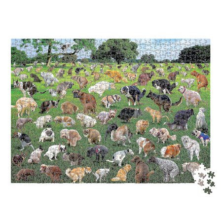 1000 Piece Puzzle, 101 Pooping Puppies Puzzle, Dogs Pooping Puzzle ...