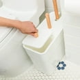 The Home Edit 3-in-1 Bathroom Plunger Bowl Brush Trash Unit with Splash Guard - Walmart.com