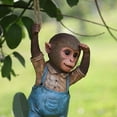 The Perfect Part Resin Art Statue: Hanging Monkey Animal Outdoor ...