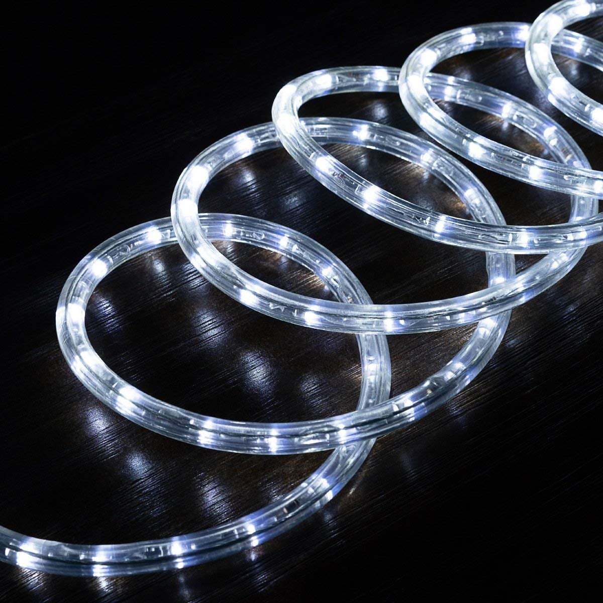 West Ivory 3/8" (10' feet) COOL WHITE LED Rope Lights 2 Wire Accent ...