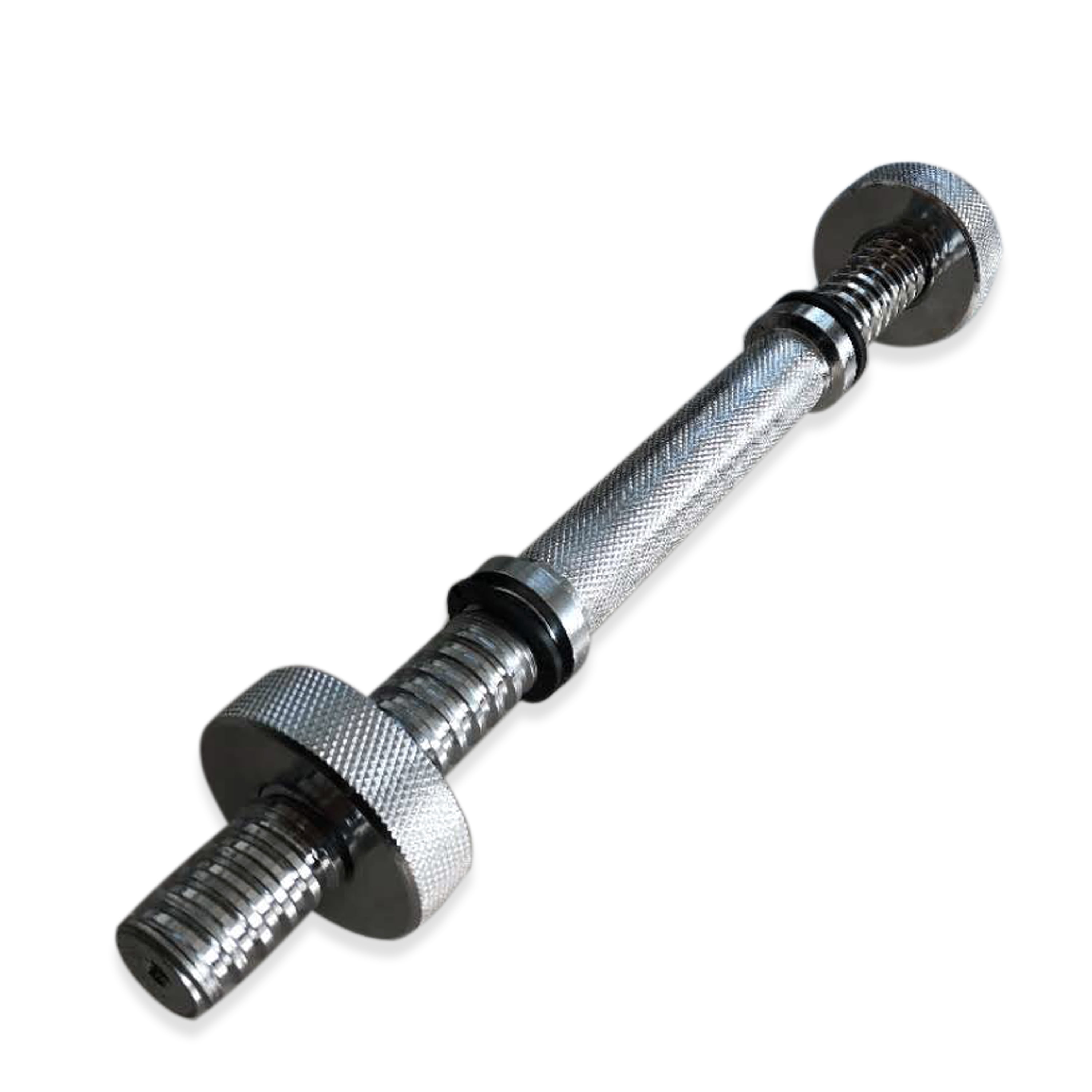 CAP 14" Standard Threaded Chrome Dumbbell Handles with Round collars ...