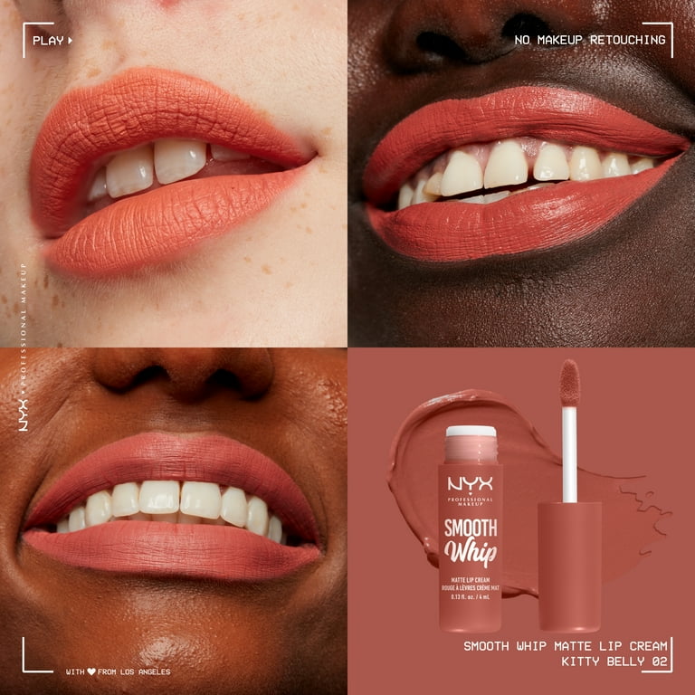 NYX Professional Makeup Smooth Whip Matte Lip Cream Long Lasting Liquid Lipstick Kitty Belly