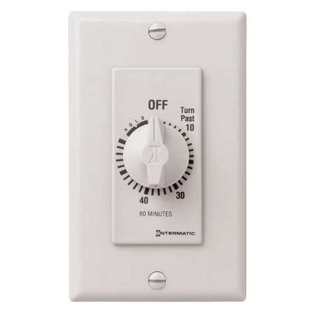 Intermatic FD60MHW 60-Minute Spring-Loaded Wall Timer, White | Walmart ...