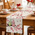 Easter Table Runner - 120 Inch Long Country Spring Gnomes Flowers ...