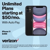 Verizon Wireless Apple iPhone 11, 64GB, Black - Prepaid Cell Phone ...