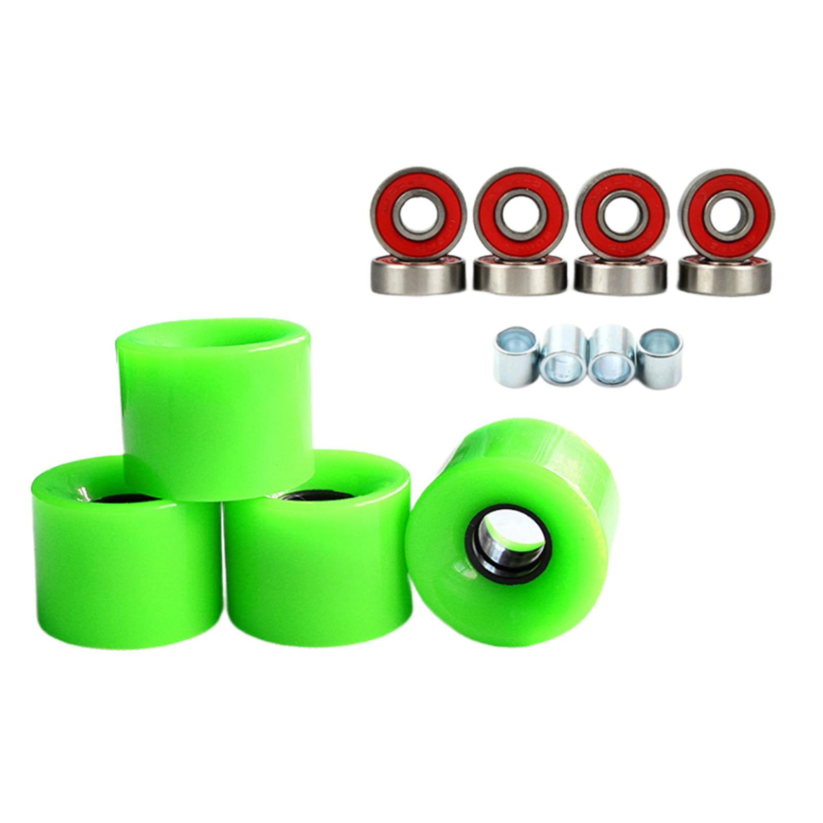 4pcs 78A High Flexibility Quad Roller Skate Wheels with Bearings ...